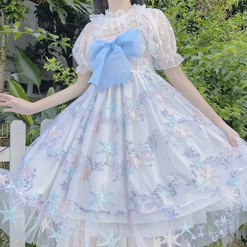 Pure Loli 2020 New Summer Sweet Lolita Princess Dress Bow Dress Female ...