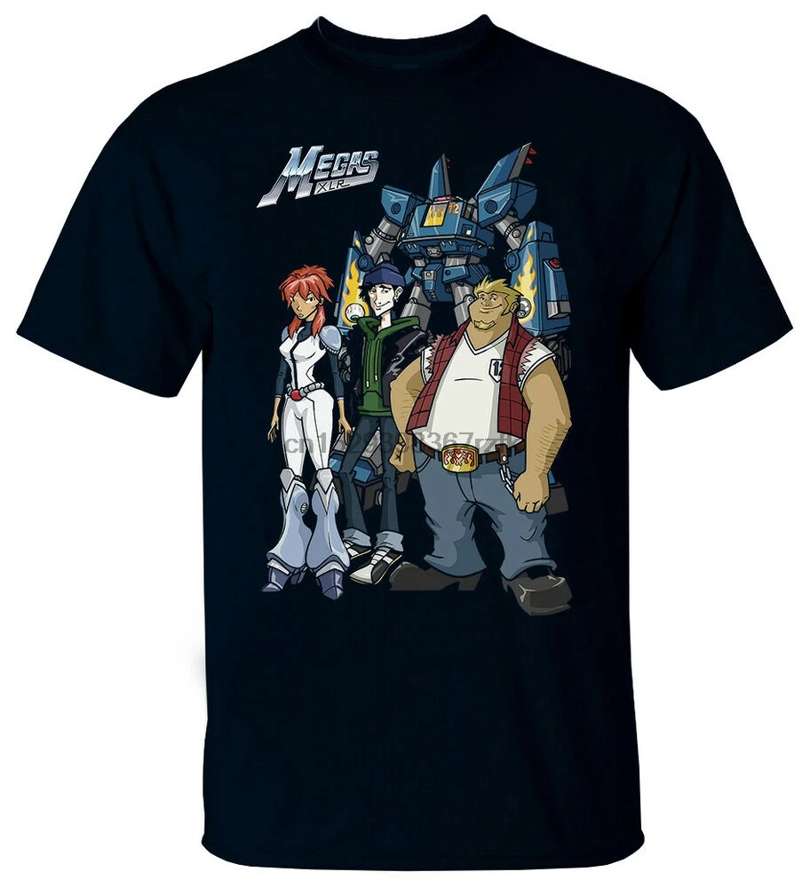 Cartoon-megas-xlr-v1-animated-series-robot-t-shirt-preto-todos-os ...