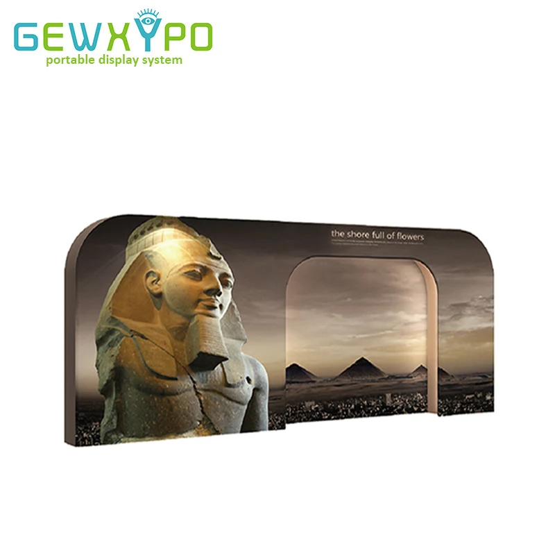 20ft High Quality Square Concave Easy Fabric Backdrop With Graphics ...