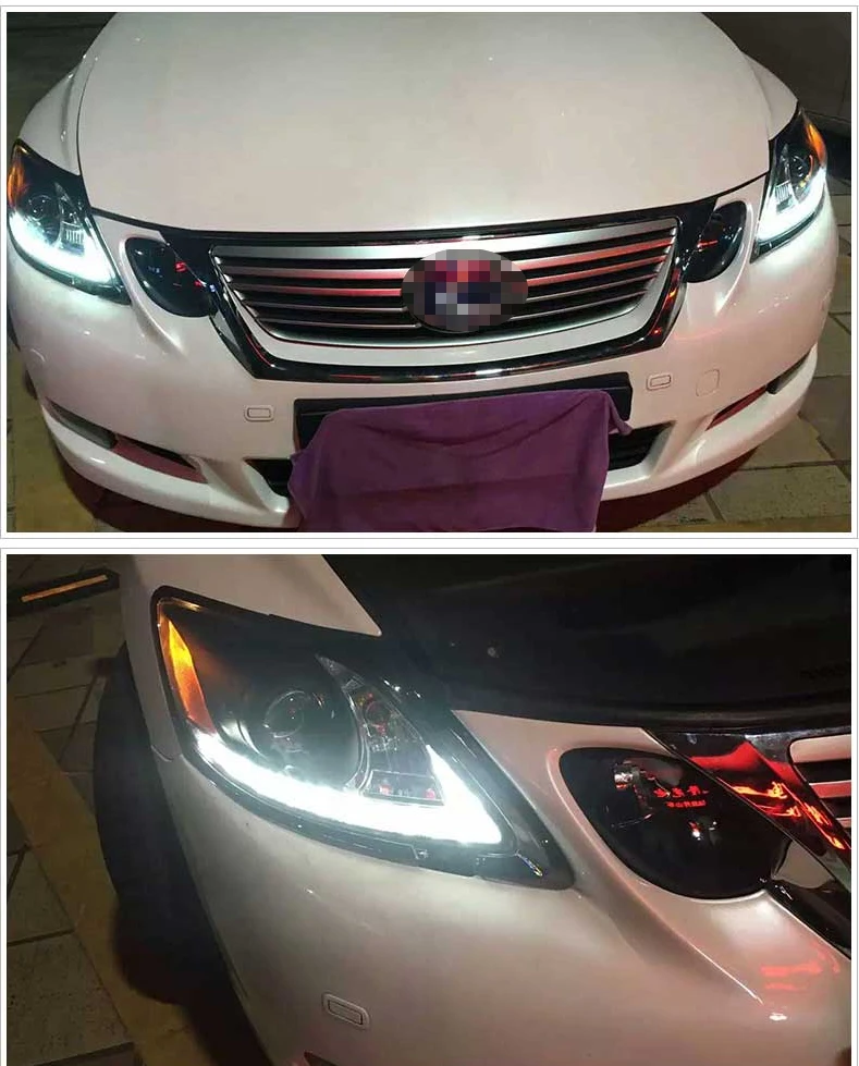 Car Styling Head lamp light for Lexus GS350 Headlights 2004-2011 GS300 ...
