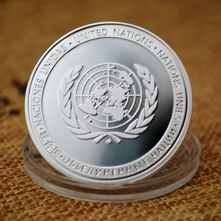 United Nations Peace Keeping Operations Collectible Silveer Plated ...