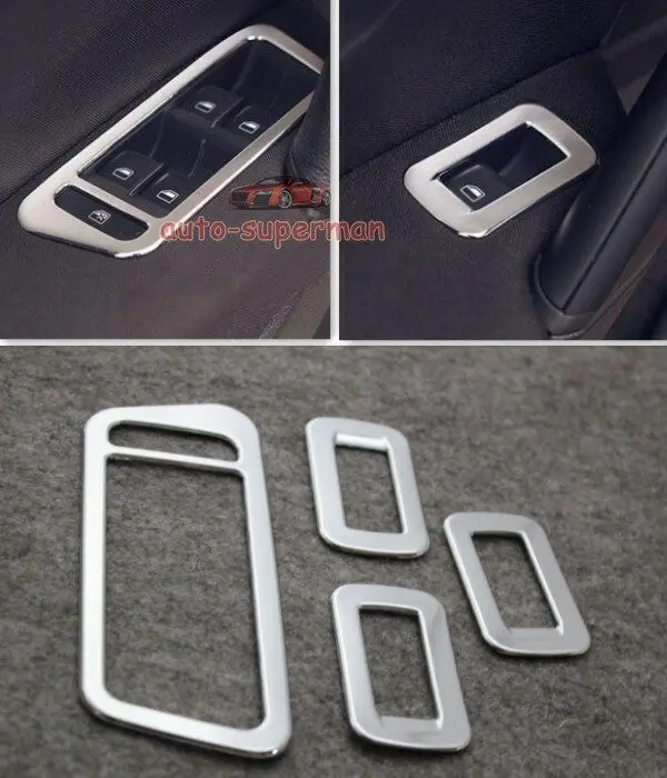 FOR VW Golf GTI GTD 7 MK7 2014 Chrome Interior Door Window Switch frame ...