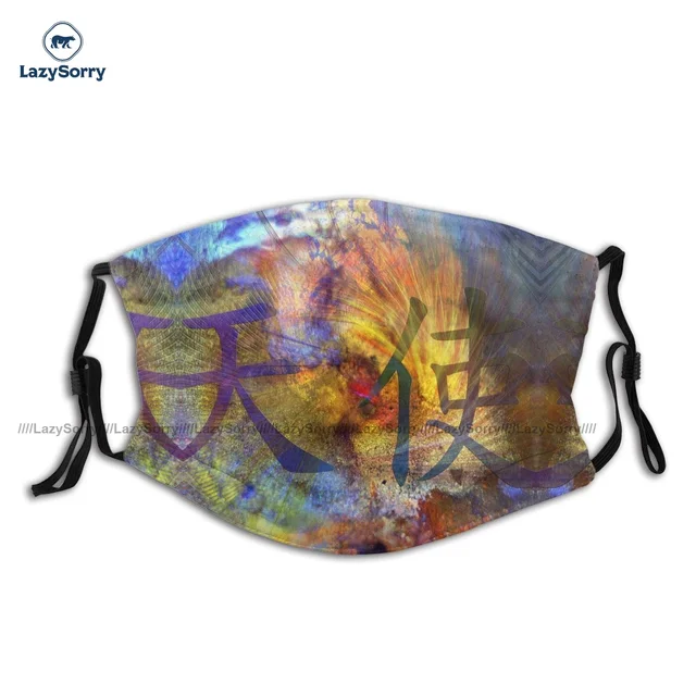 Wholesale Reuse Kanji Face Mask Cute Cloth Adults Mouth Facial Mask ...