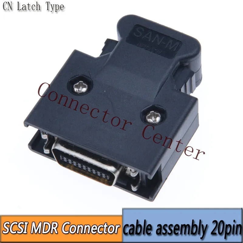 MDR Cable Connector plug male 20 Pin Compatible With 3M SCSI CN ...