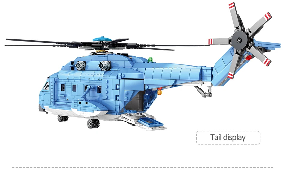 SEMBO Block Military Z-18 Helicopter Fighter - Building Toys