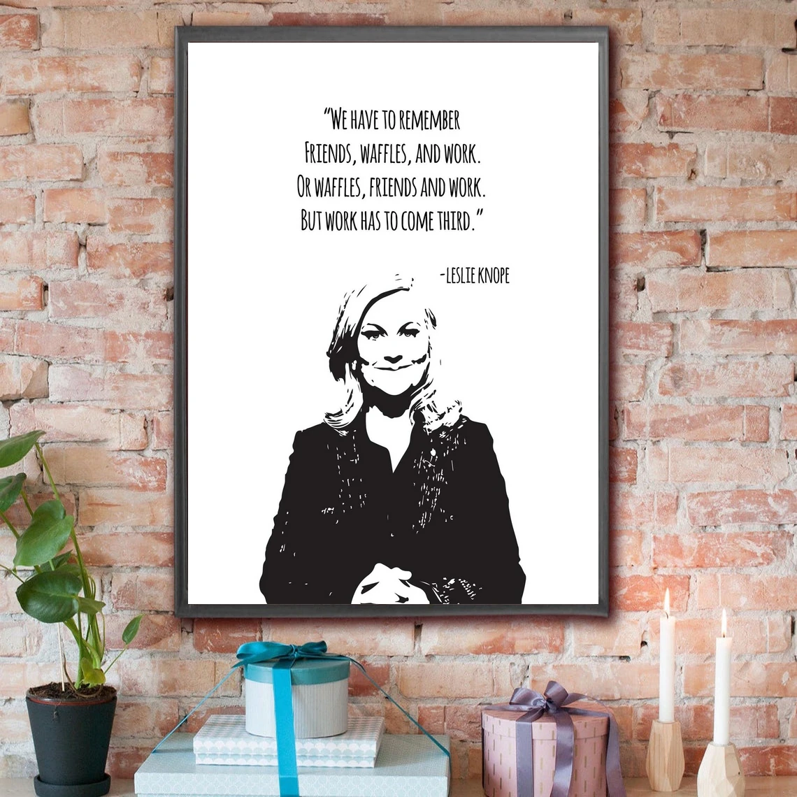 Leslie Knope Waffles Quote