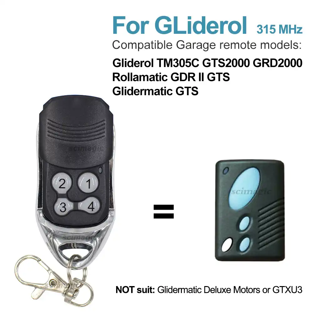 Home Gliderol Compatible Garage Door Remote Upgrade Kit For Glidermatic ...