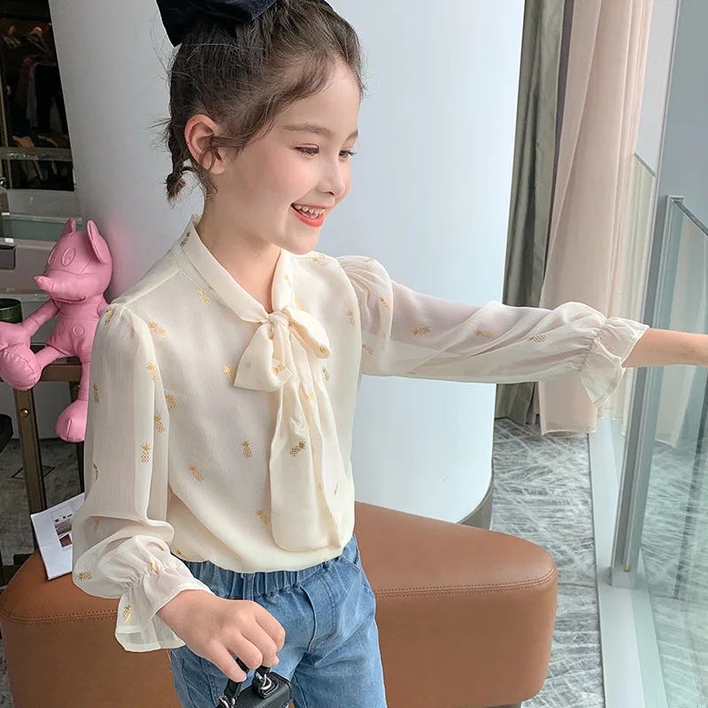 New 2020 Autumn Girls Blouse Children Clothes School Child Shirt Kids ...