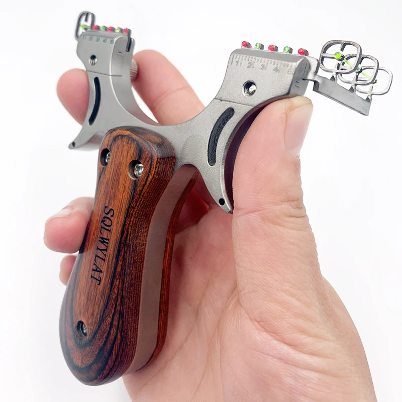 Slingshot Catapult Hunting 고무 밴드가있는 고품질 스테인레스 스틸 야외 슈팅 게임 slingshot Big ...