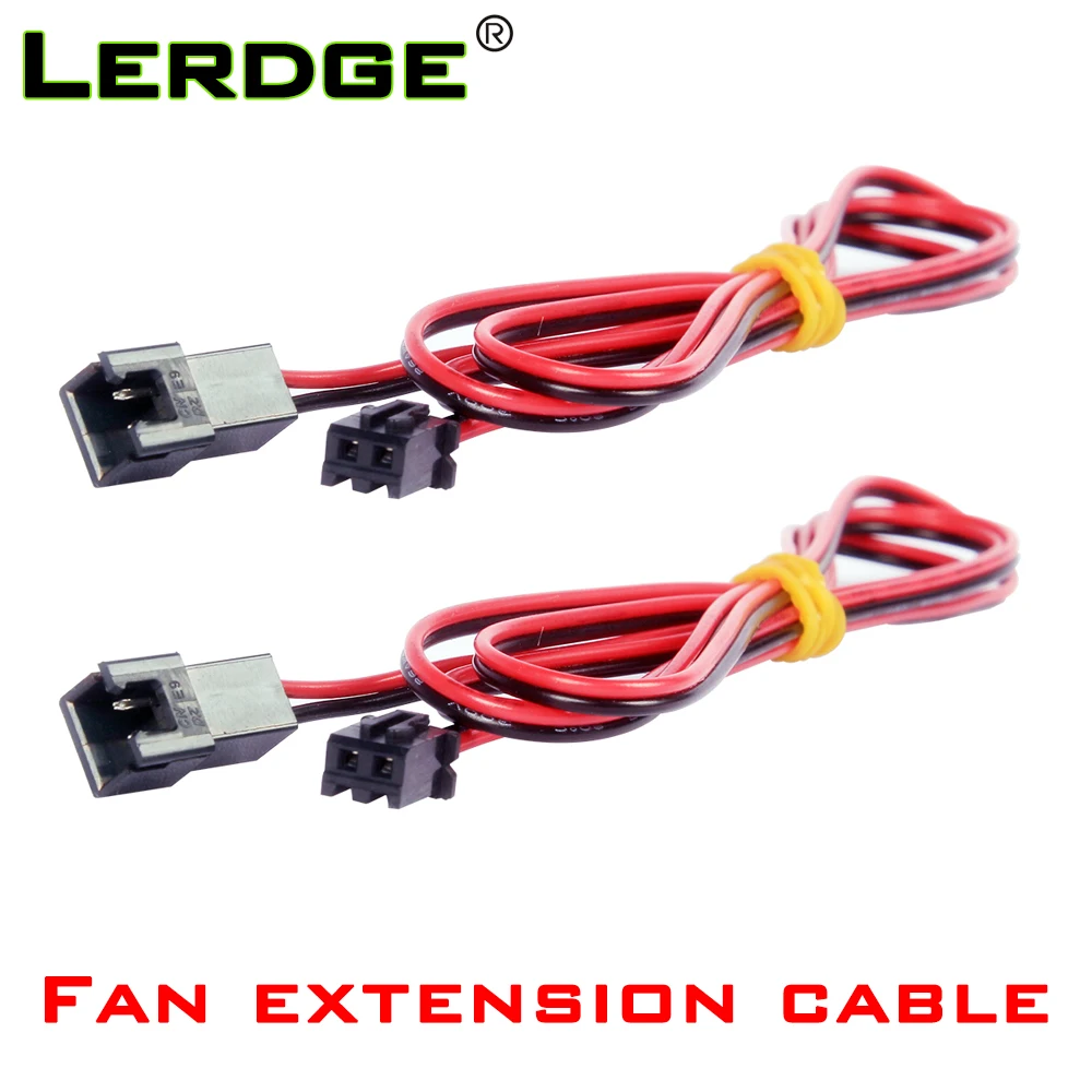 LERDGE 3D Printer Parts Fan extension cable 1M Wire And 2M Length ...