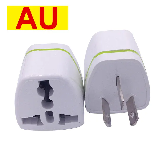 Brass Universal american Kr european AU EU To US UK Power plug adapter USA Israel Brazil Travel ...