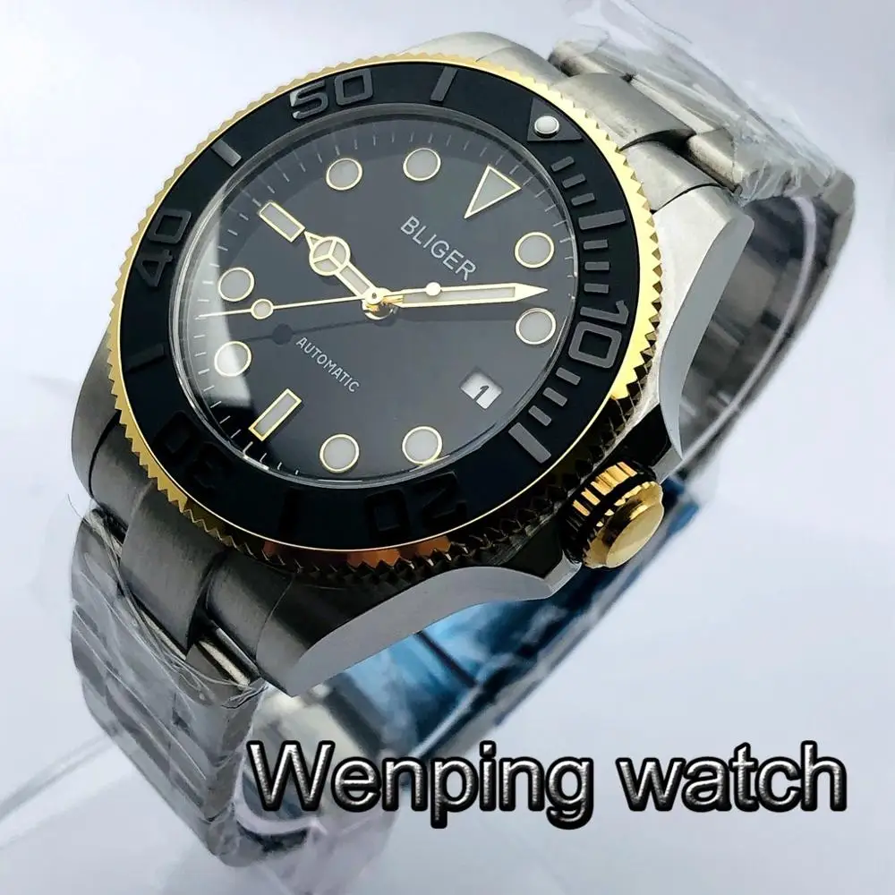 Bliger-43mm-Mens-Top-Business-Mechanical-Watch-Sapphire-Glass-Ceramic ...