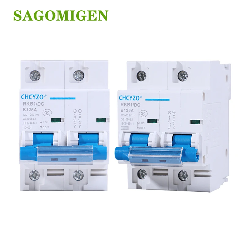 200A-1P DC120V-Mini disjoncteur solaire, 1P 2P DC 120V, DC MCB pour ...
