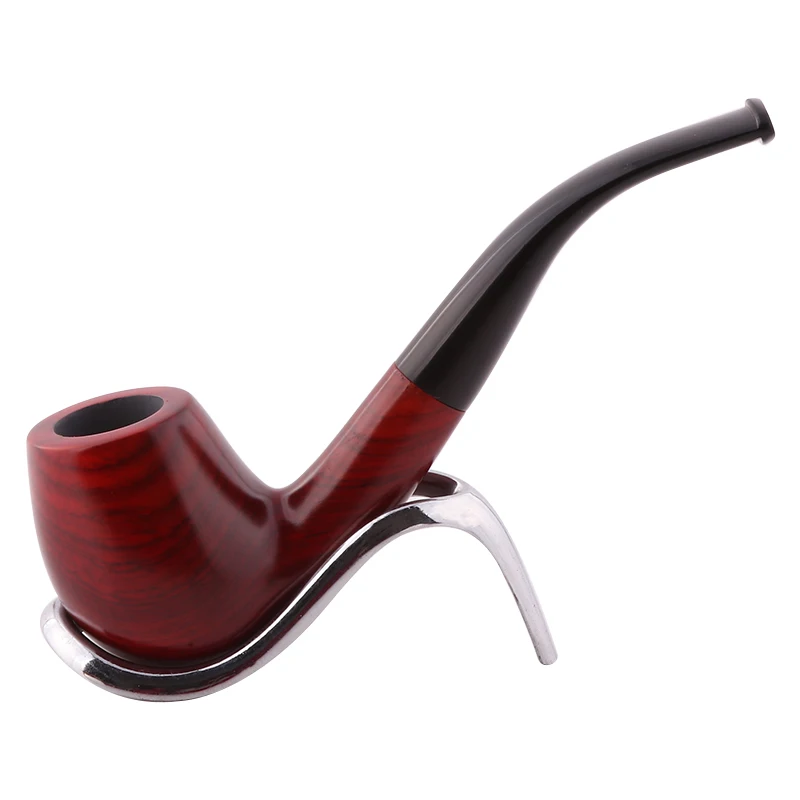 Sandalwood Smoking Tobacco Pipe Handmade Red Wood Grain Tobacco Smoke ...
