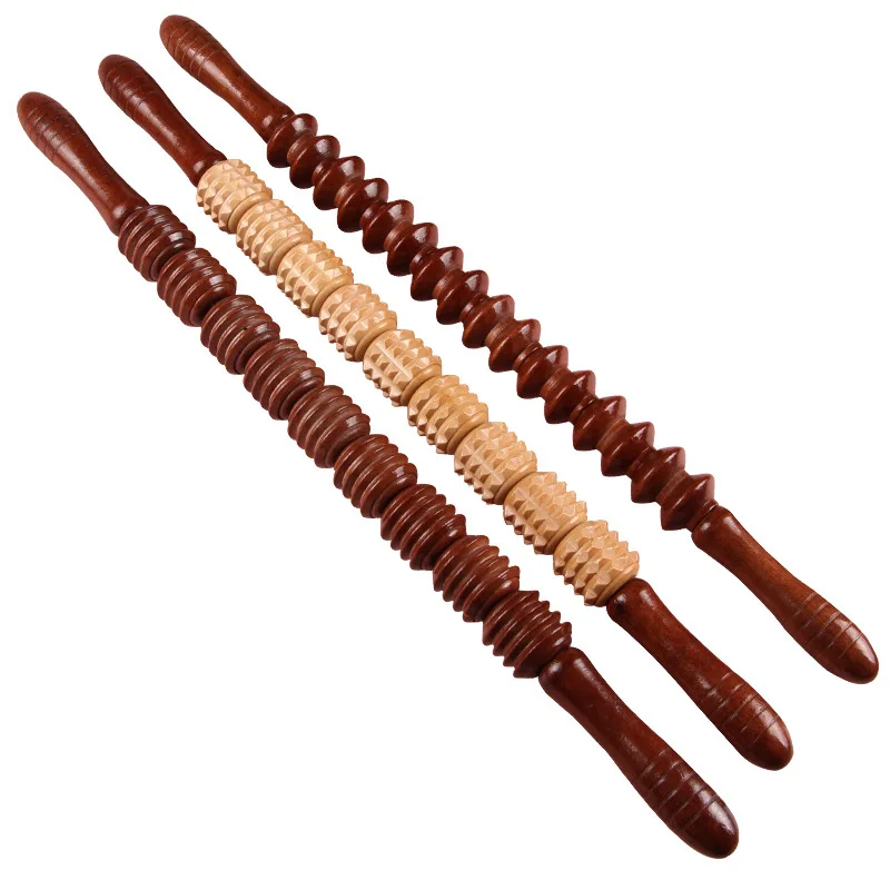 Yoga Meridian Rod Roller Rod Wooden Massager Manual Neck Lumbar Leg ...