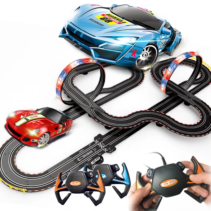 Electric Railway Train Track Set Slot Car Toy Autorama Circuit Voiture ...