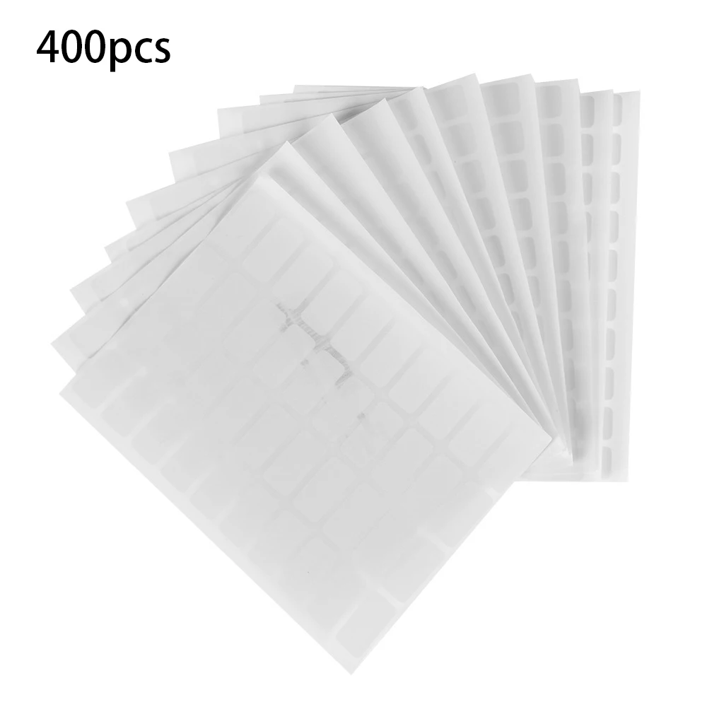 400pcs Self-Adhesive White Label Sticker Craft Classification Sticky ...