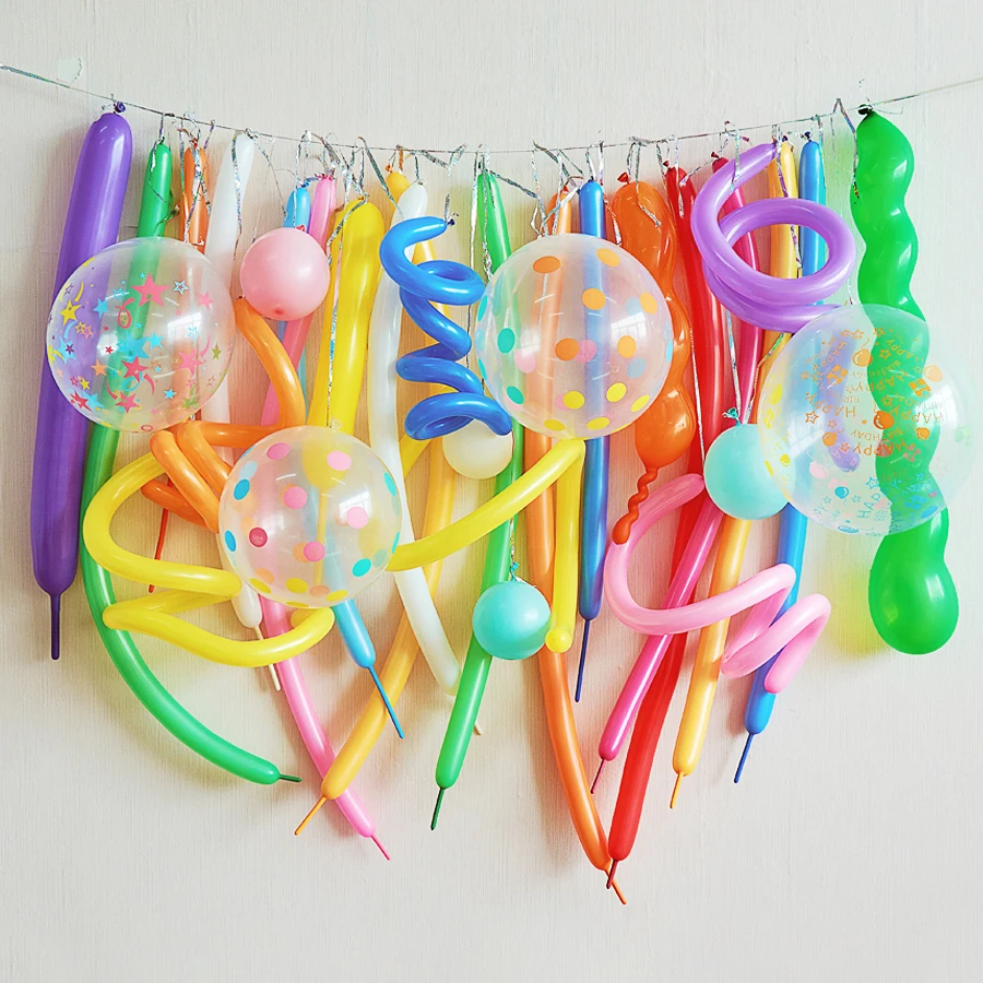 Ins-Celebrity-Inspired-Long-Polka-Dot-Balloon-New-Background-Wall ...