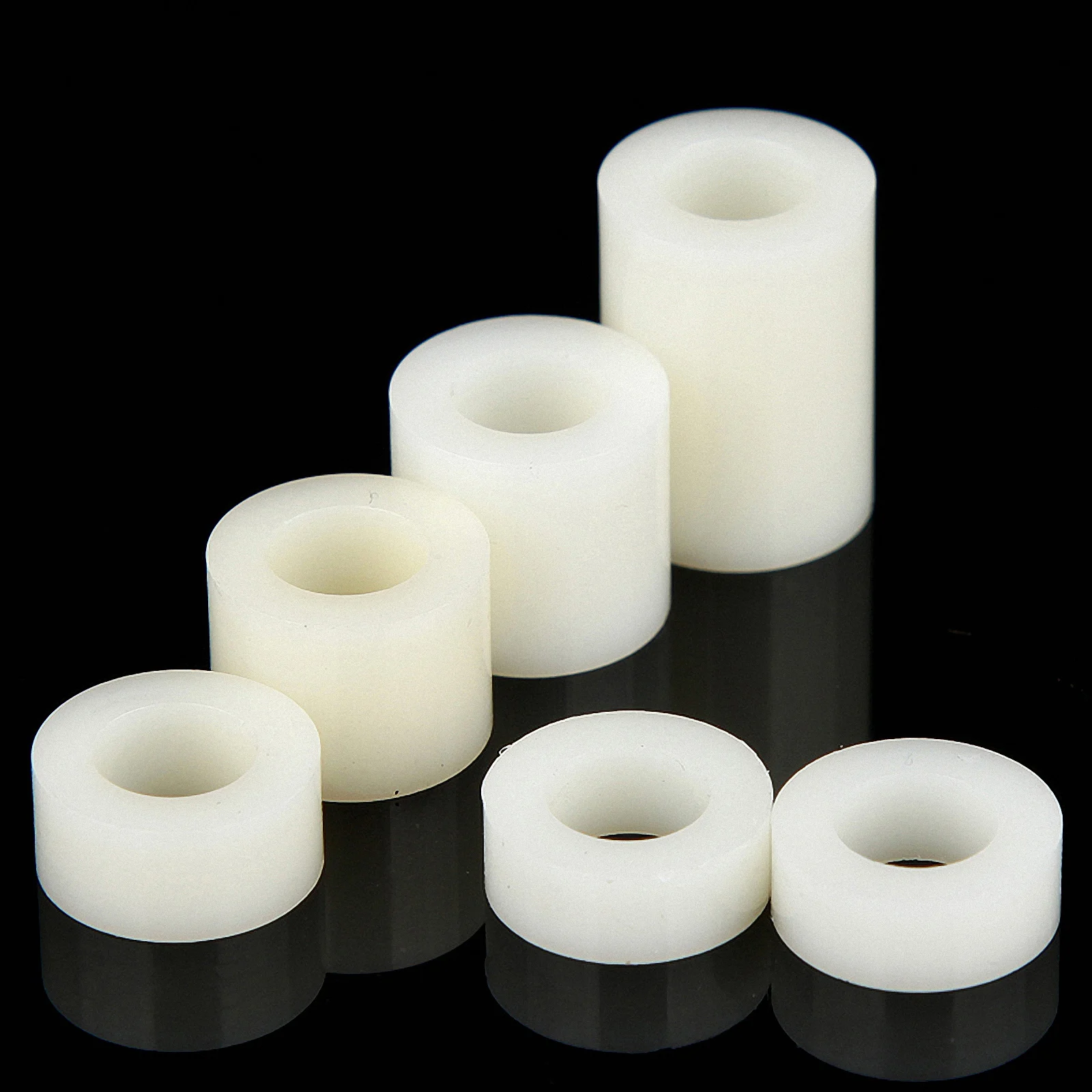 M5-OD9mm-Height-4mm-ABS-Insulated-Column-Plastic-Sleeve-Cushion-High ...