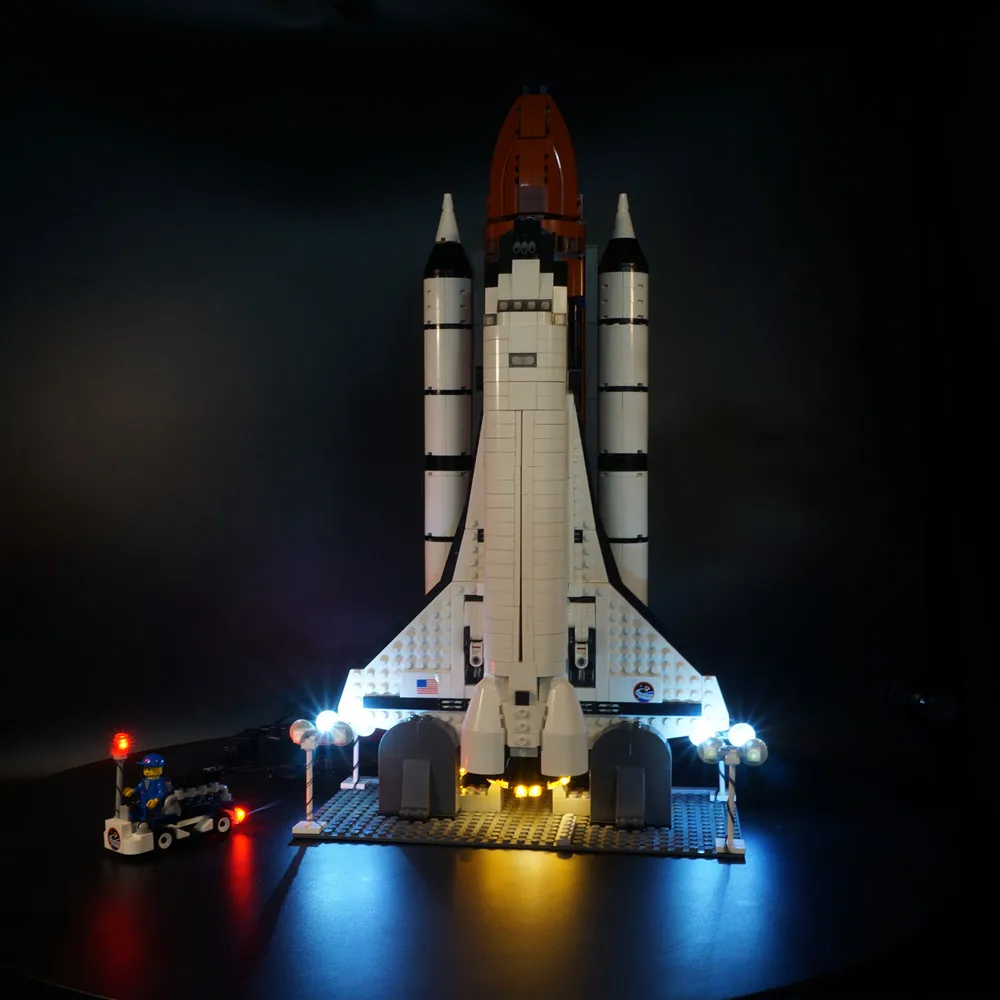 Space Shuttle In Lights
