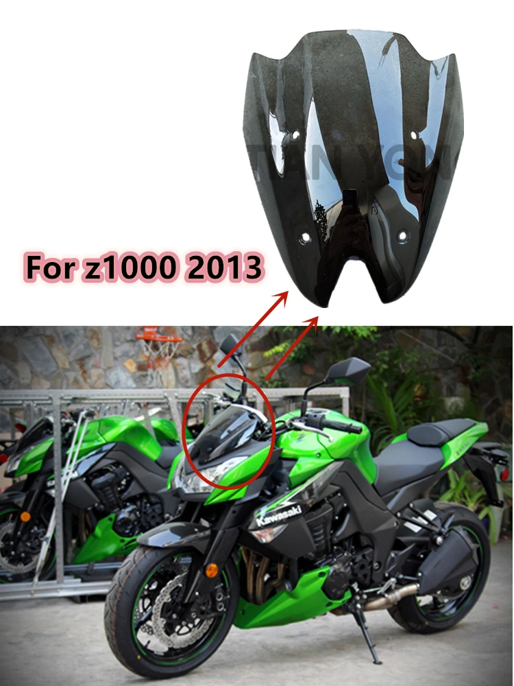 Windshield Windscreen Airflow Wind Shield Deflectors For Kawasaki z1000 2013 Z1000 Z 1000 13 ...