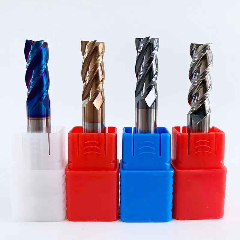 CNC-Flat-Mill-EndMills-cutter-4-flute-carbide-End-Milling-Cutters ...