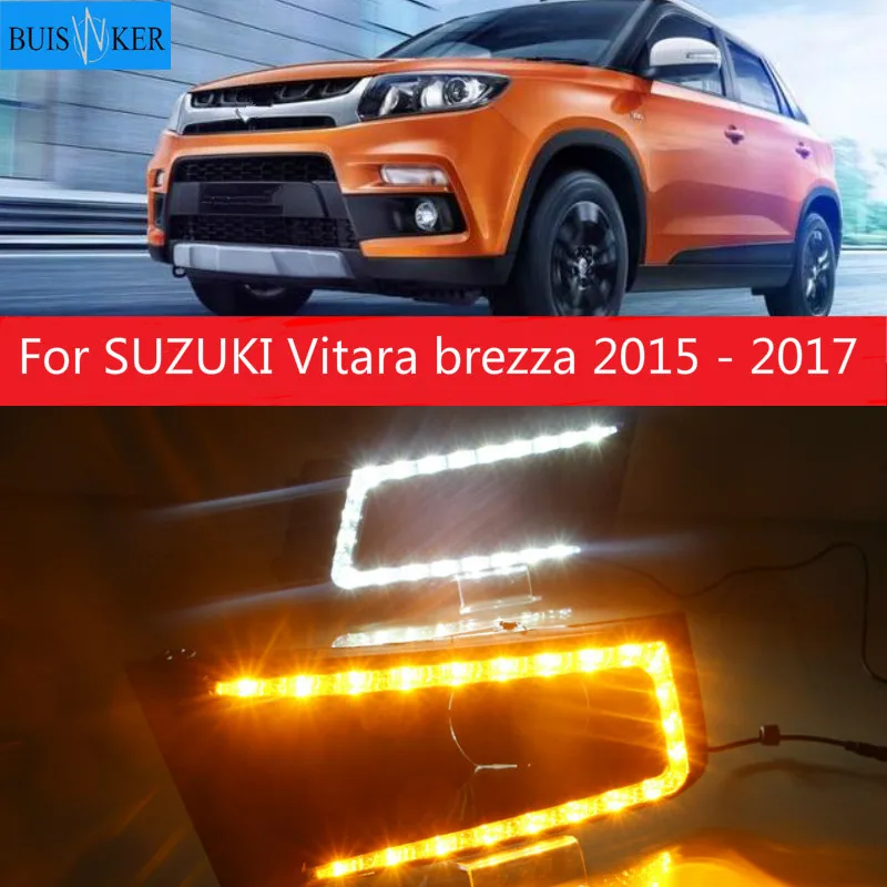 For Suzuki Vitara Brezza 2015 - 2017 Led Drl Daytime Running Lights ...