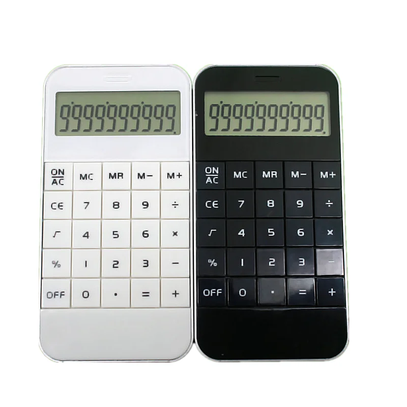 10 Digit Arithmetic Calculator Calculation Tool White Black Large ...