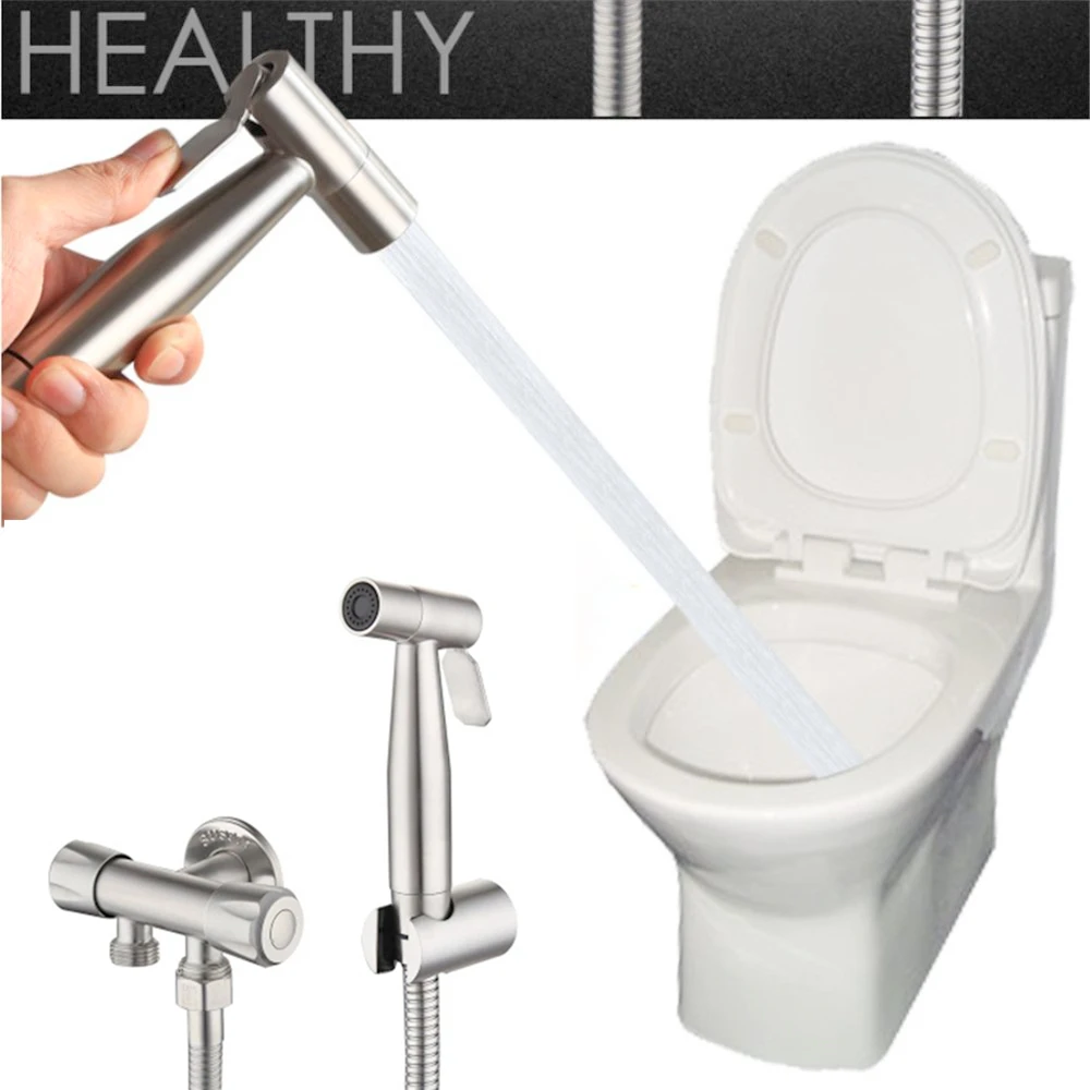 Handheld Toilet Bidet Faucet Sprayer Stainless Steel Bidet Spray Toilet ...