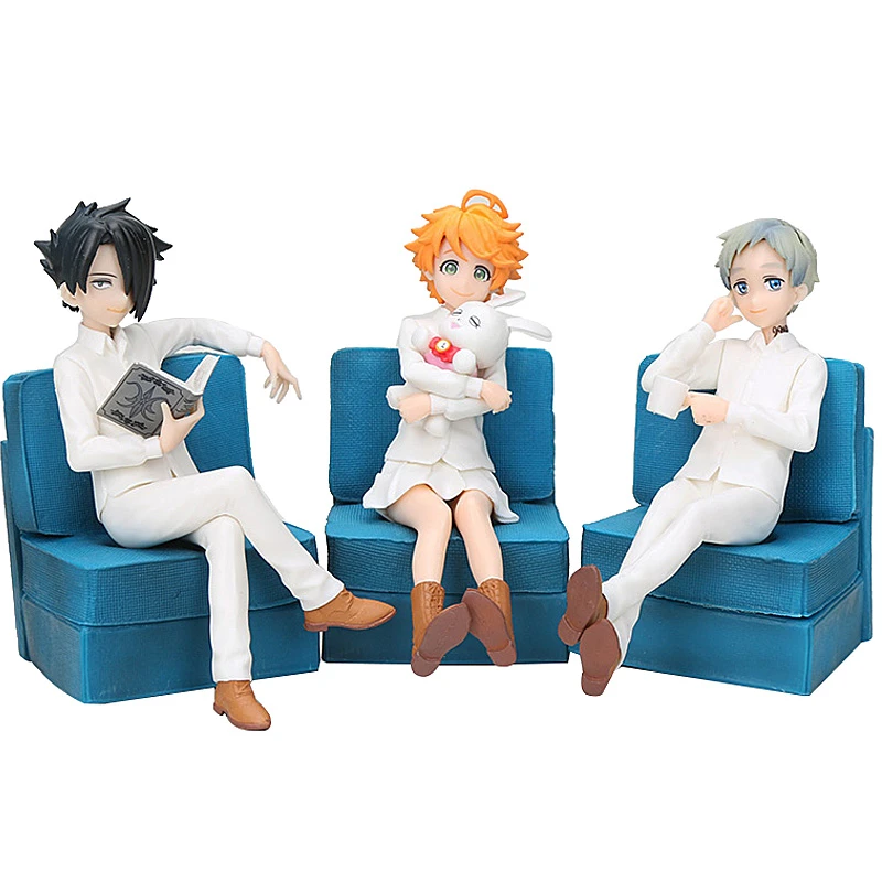 3pcs 1pcs Anime The Promised Neverland Figure Set Emma Norman Ray ...