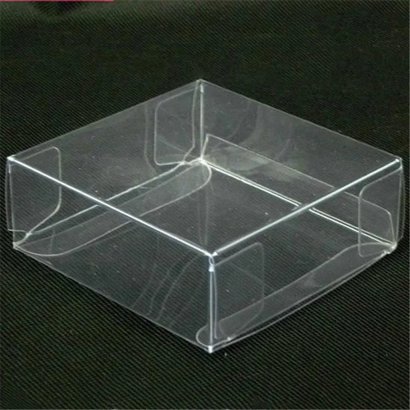 10pcs/lot Transparent Boxes Clear Gift Candy Box Square Pvc Chocolate ...