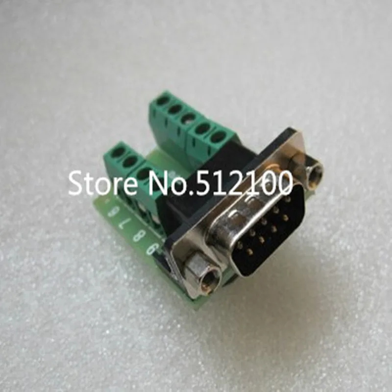 free shipping 10PCS male head RS232 to terminal, serial port turn ...