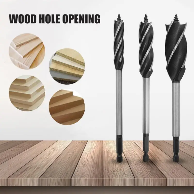 16Sizes 165mm Length Drill Bit Set Wood Fast Cut Auger Carpenter Joiner ...