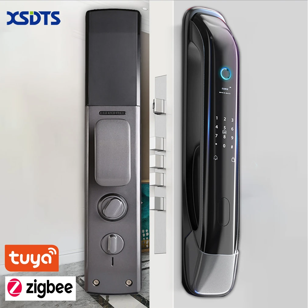Tuya Zigbee Electronic Smart Door Lock Biometric Fingerprint Card ...