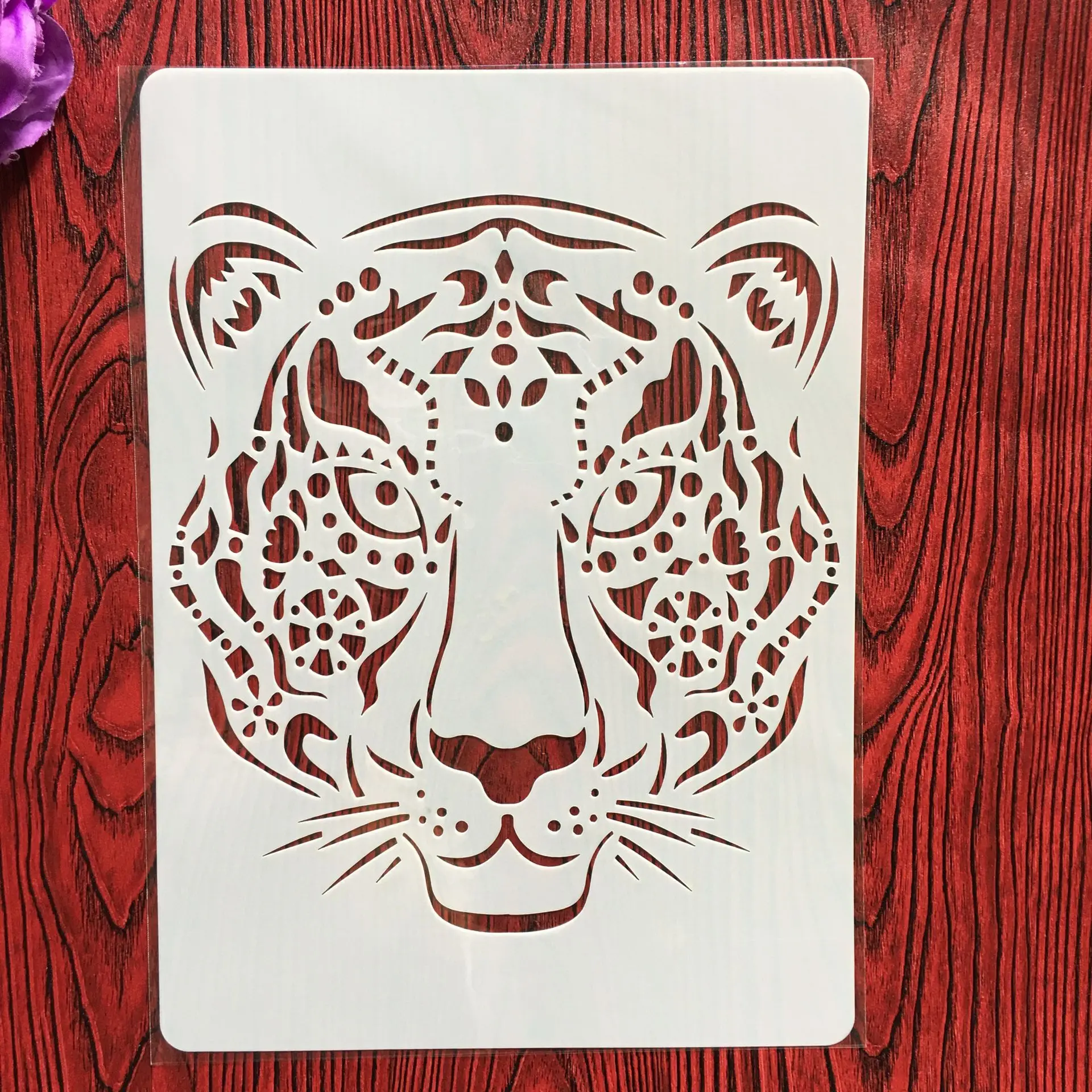 Red Tiger Stencil