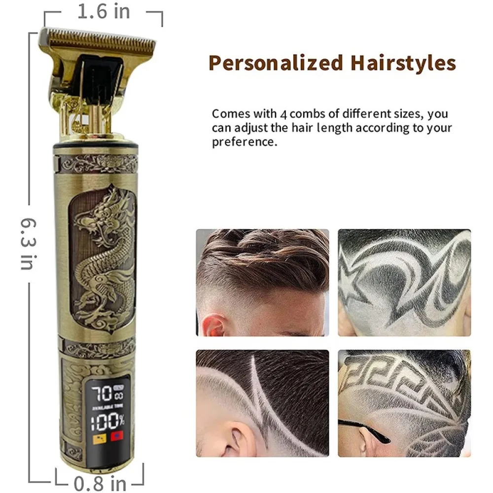 Tondeuse multi-usages,Tondeuse à cheveux électrique T9 pour hommes,rasoir professionnel,barbier ...