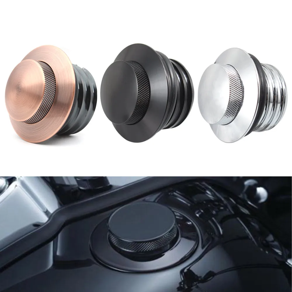 Aluminum-Motorcycle-Pop-Up-Fuel-Gas-Tank-Cover-Cap-Screw-In-Oil-Cap-For ...