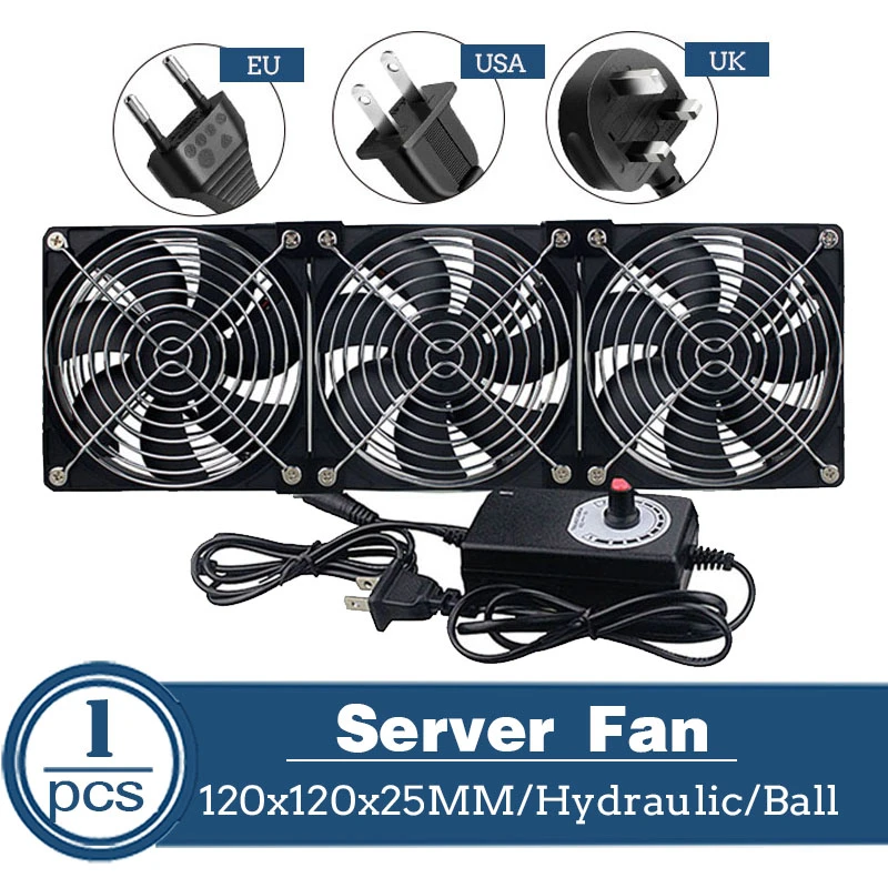 120mm 3000rpm Fan Cooling With Controller 12cm 12v 220v Btc Machine ...