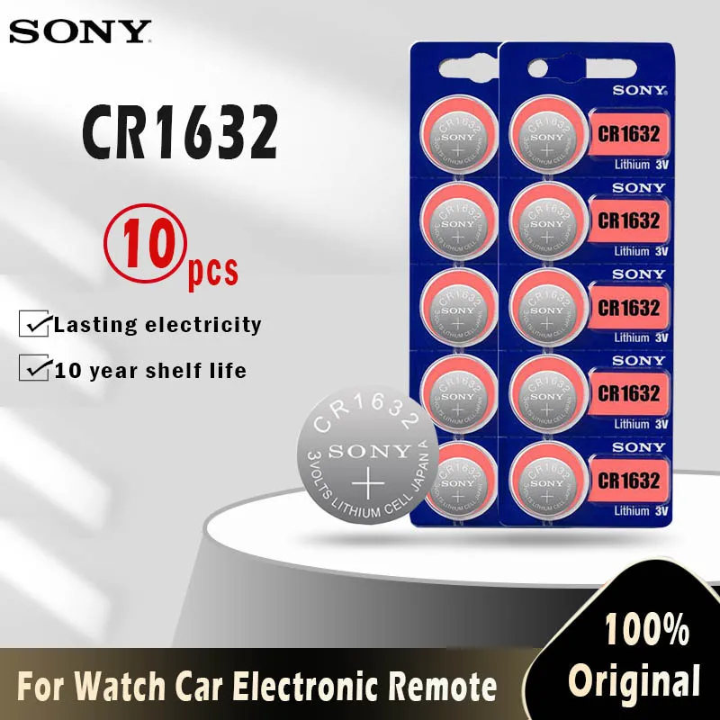 10PCS 100% 원래 CR1632 리튬 배터리 시계 자동차 키 원격 제어 CR 1632 ECR1632 - 티몬
