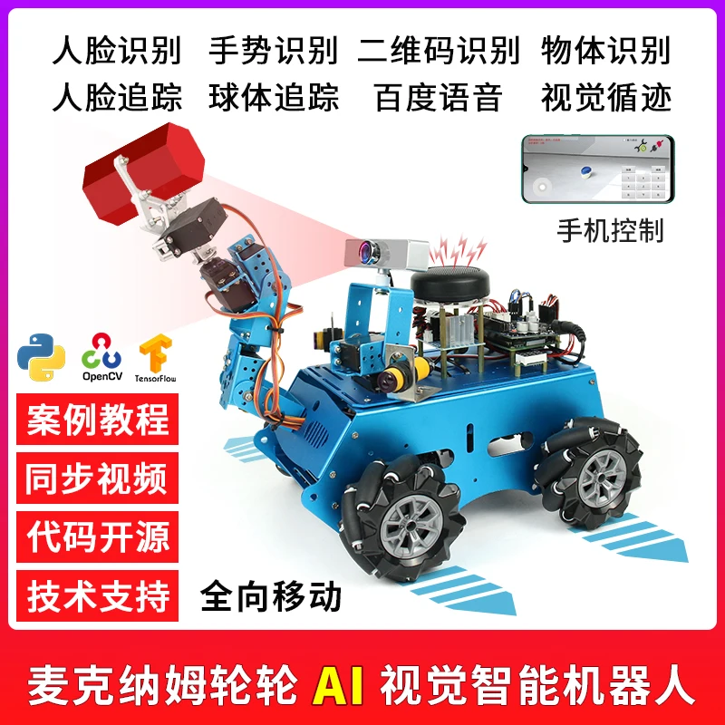 Ahududu-Pi-4b-Mecanum-robotik-kol-arabas-g-rsel-izleme-TensorFlow-derin ...