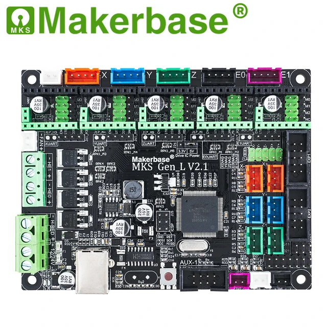 Makerbase MKS Gen_L 2.1 3D Printer Parts Control Board Support TMC2209 ...