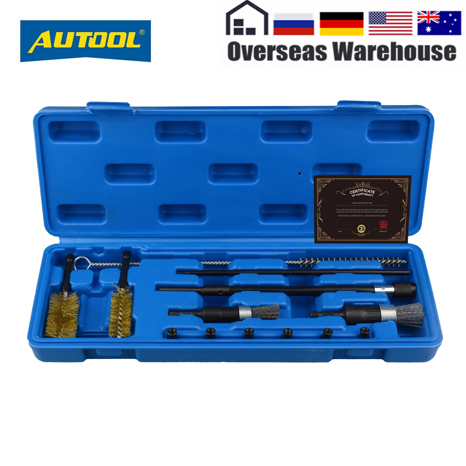 AUTOOL-14pcs-Diesel-Fuel-Injector-Seat-Cleaner-Tool-Set-Injector-Seat ...