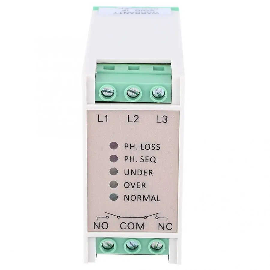 Over Under Voltage Phase Failure LCD Display Protector 3 Phase Voltage ...
