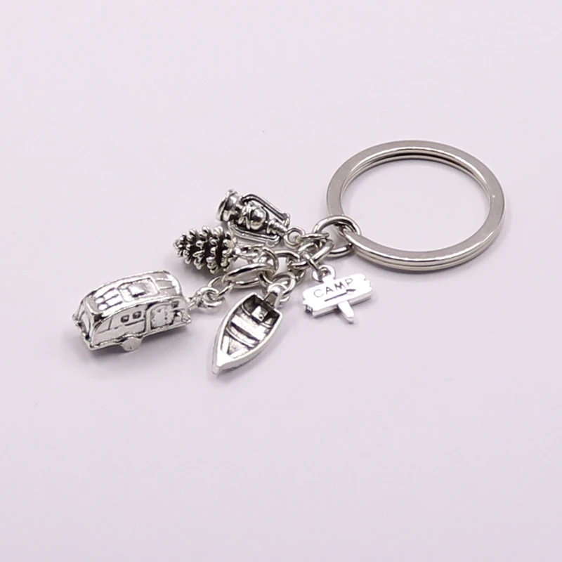 New-Camping-Keychain-Trailer-RV-Caravan-Campground-Fishing-Key-Chain ...