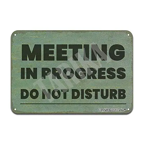 Please Do Not Disturb Meeting In Progress