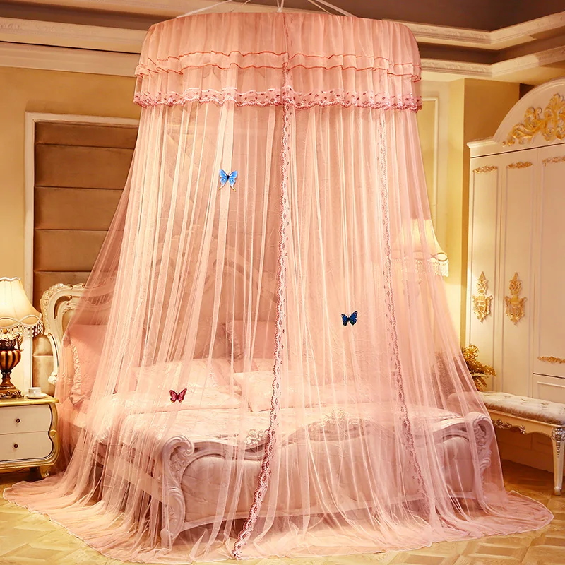 Summer-Children-Kid-Bedding-Mosquito-Net-Romantic-Baby-Girl-Round-Bed ...
