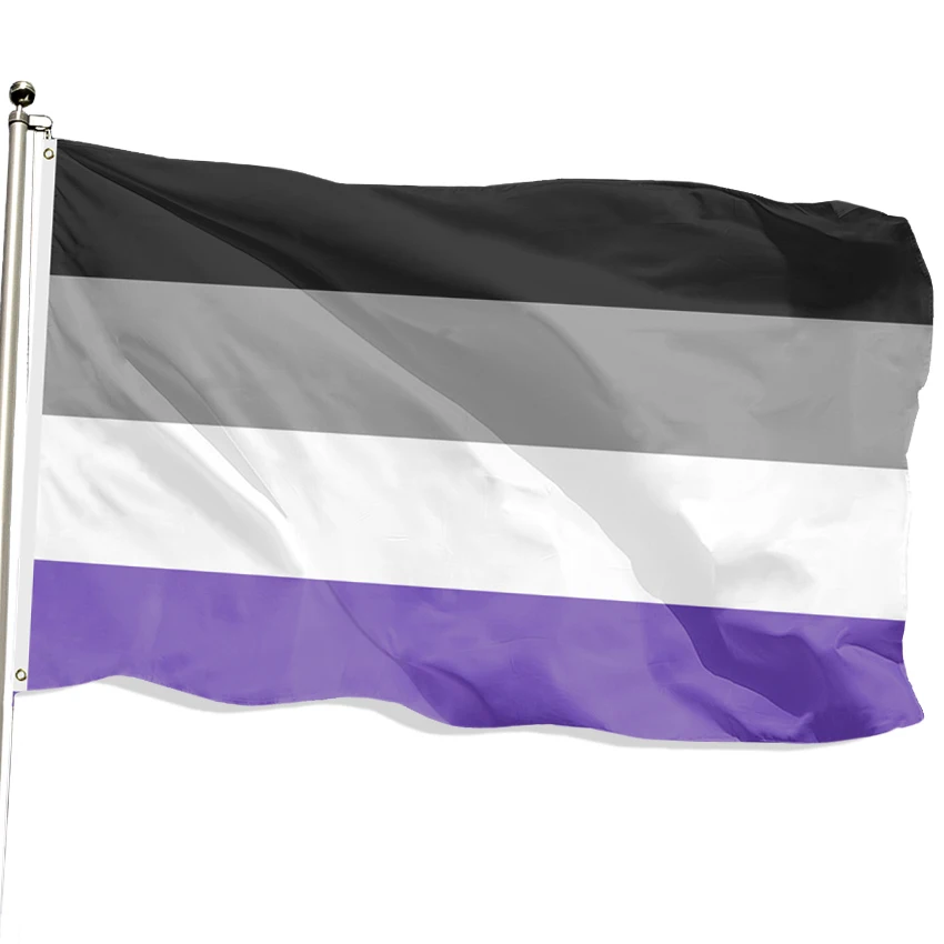 Waterproof Vinyl Decal Sexual Identity LGBTQ Pride Asexual Flag Sticker ...