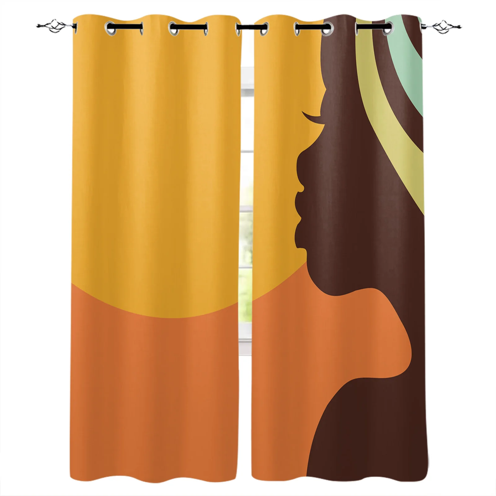 African-Women-Blackout-Curtains-for-Children-Kids-Home-Decor-Bedroom ...