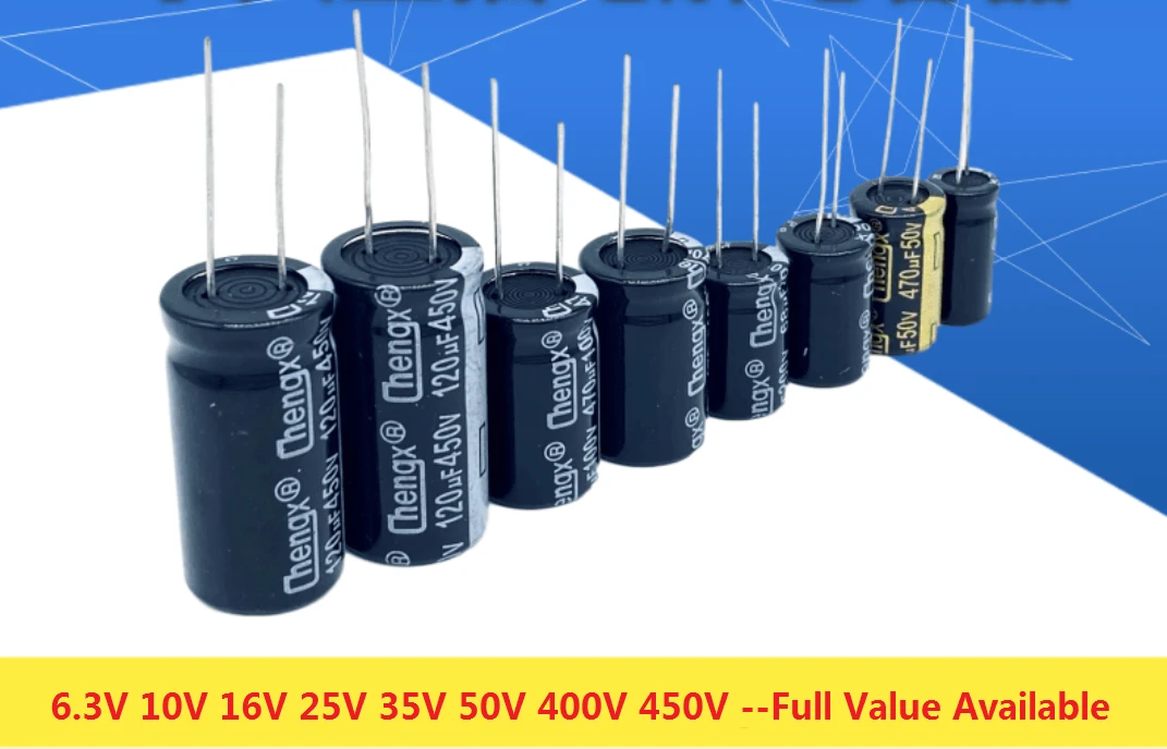 Aluminum Electrolytic Capacitor 1uf 2.2uf 4.7uf 10uf 1000uf 22uf 33uf 47uf 470uf 100uf 220uf 6 ...
