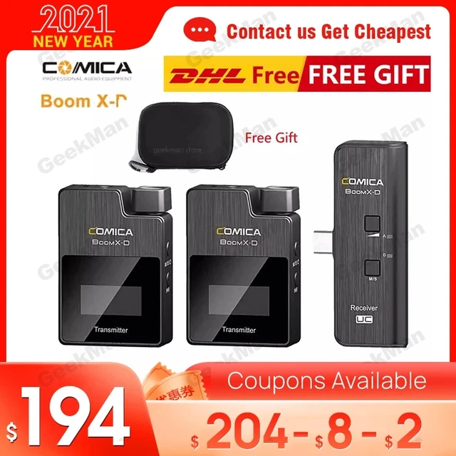 COMICA BoomX-D D1 D2 UC1 UC2 Wireless Microphone For, 50% OFF